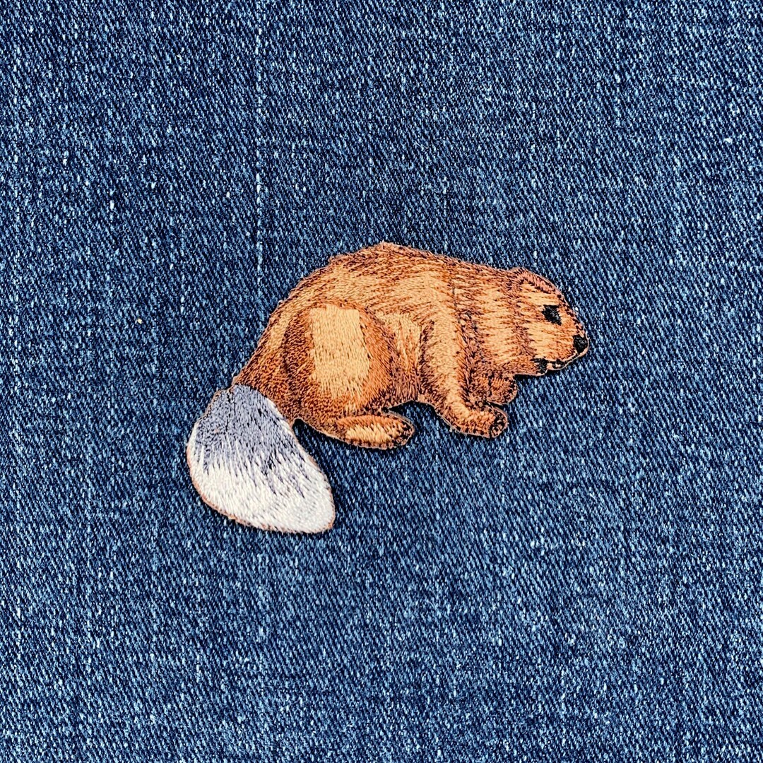 Beaver Applique Patch: Collectible Iron-on Badge (2.5") - Etsy