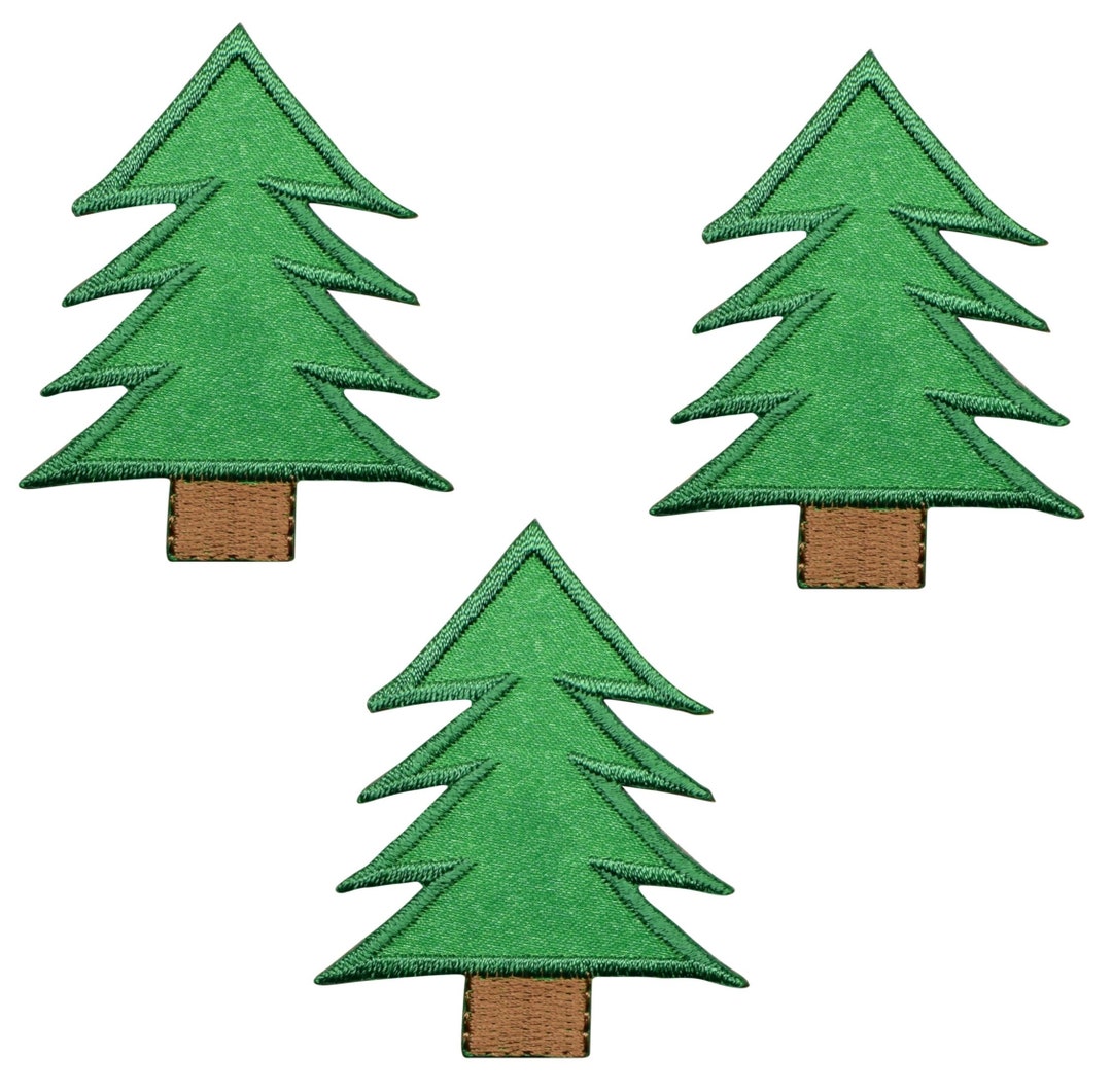 Pine Tree Applique Patch Evergreen Conifer Badge 2.25 - Etsy