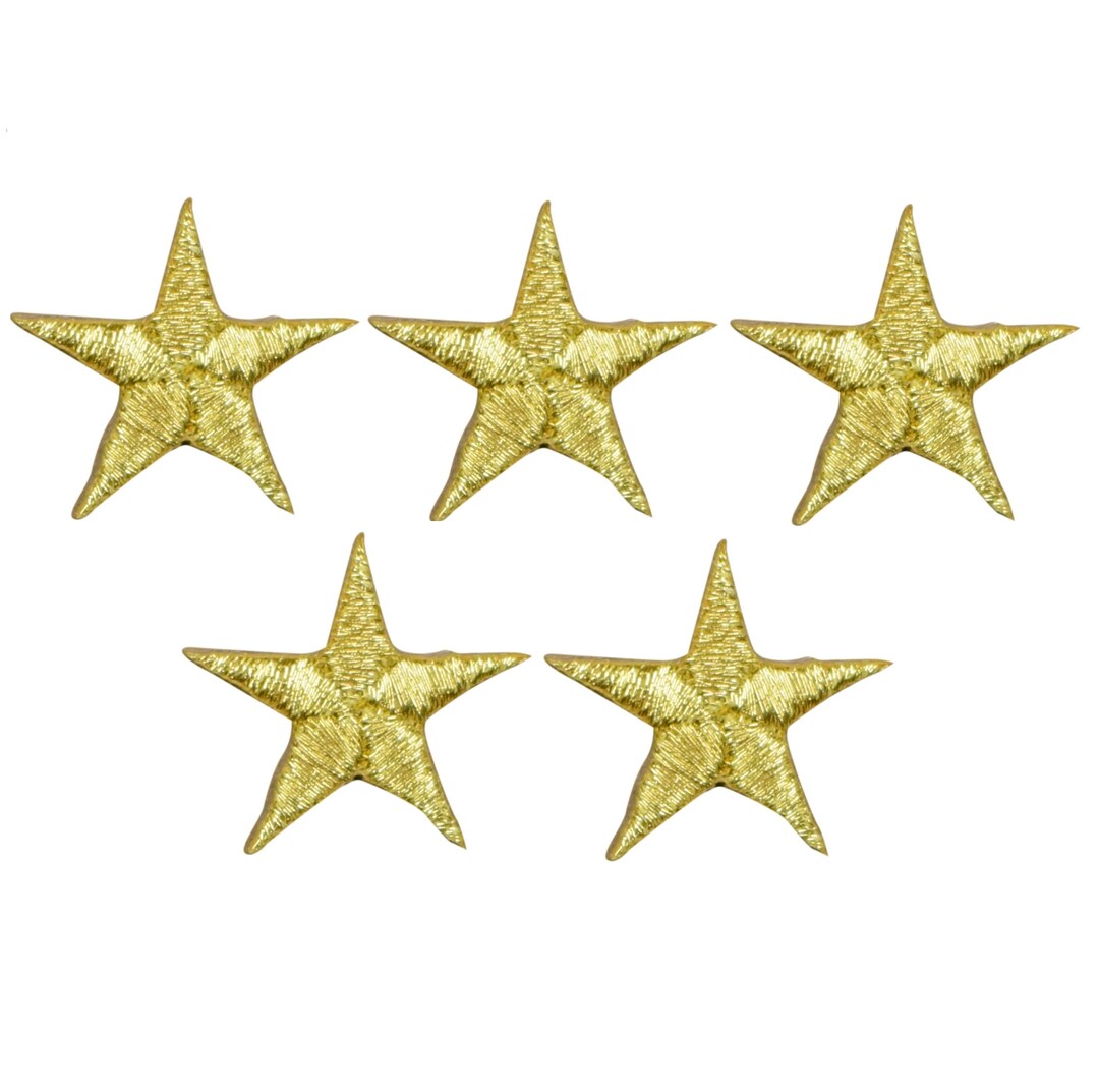 Star Applique Patch - Gold 7/8" (5-pack, Small, Iron On) - Etsy