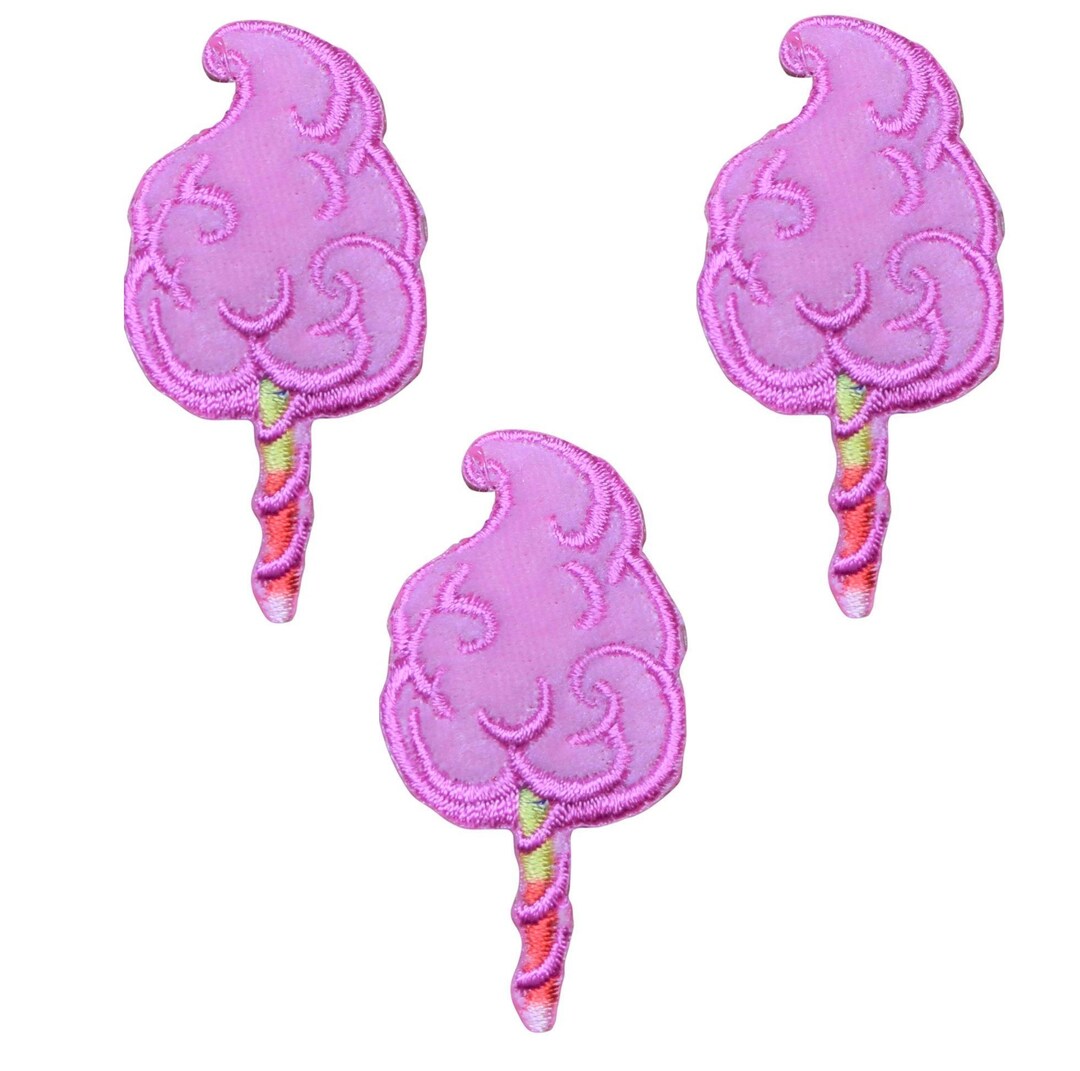 Cotton Candy Applique Patch Food Sweets Badge 2 - Etsy