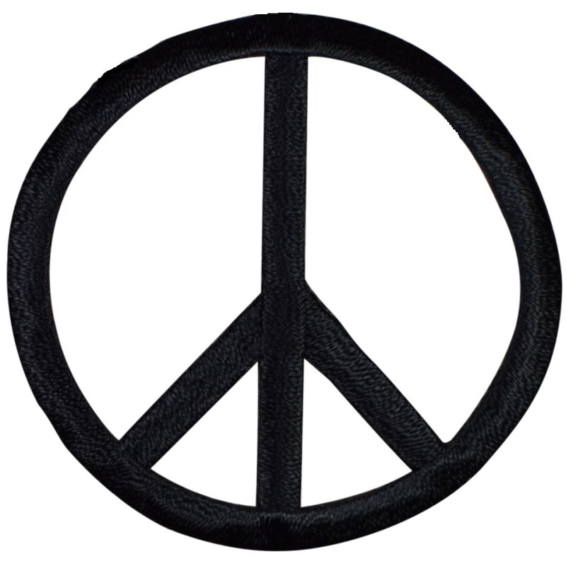 Peace Sign Applique - Etsy