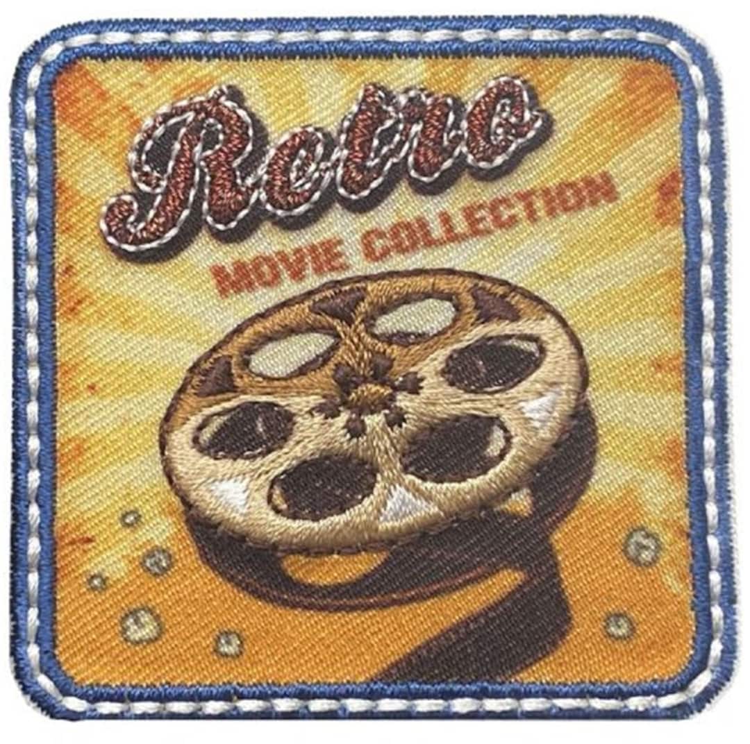 Retro Movie Collection Applique Patch - Cinema Film Theater 2.25" (iron ...
