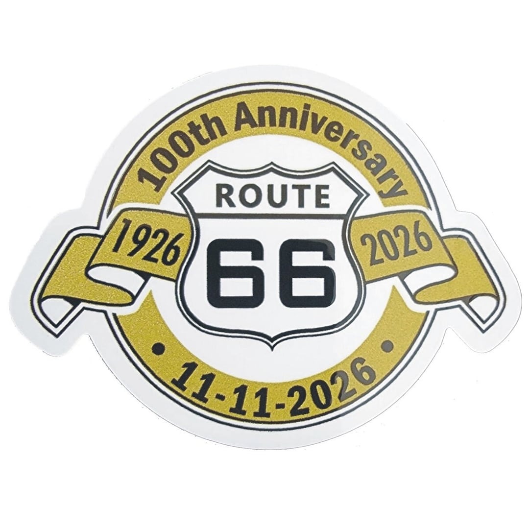 100th Anniversary Route 66 Sticker Fade Resistant UV Protectant Decal 2 ...