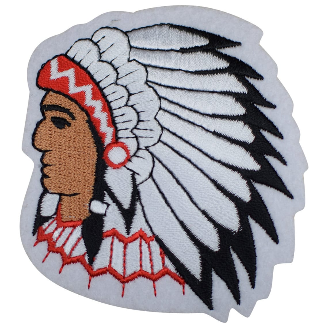 Native American Indian Applique Patch Headdress Badge - Etsy