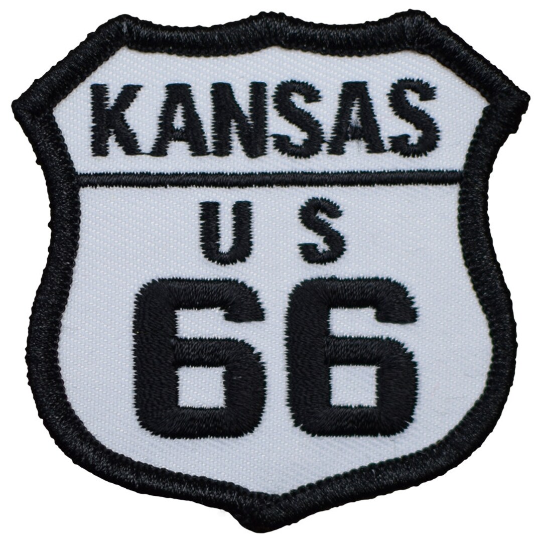 Kansas Patch - Route 66, Riverton, Galena, Baxter Springs 2.5" (iron On ...
