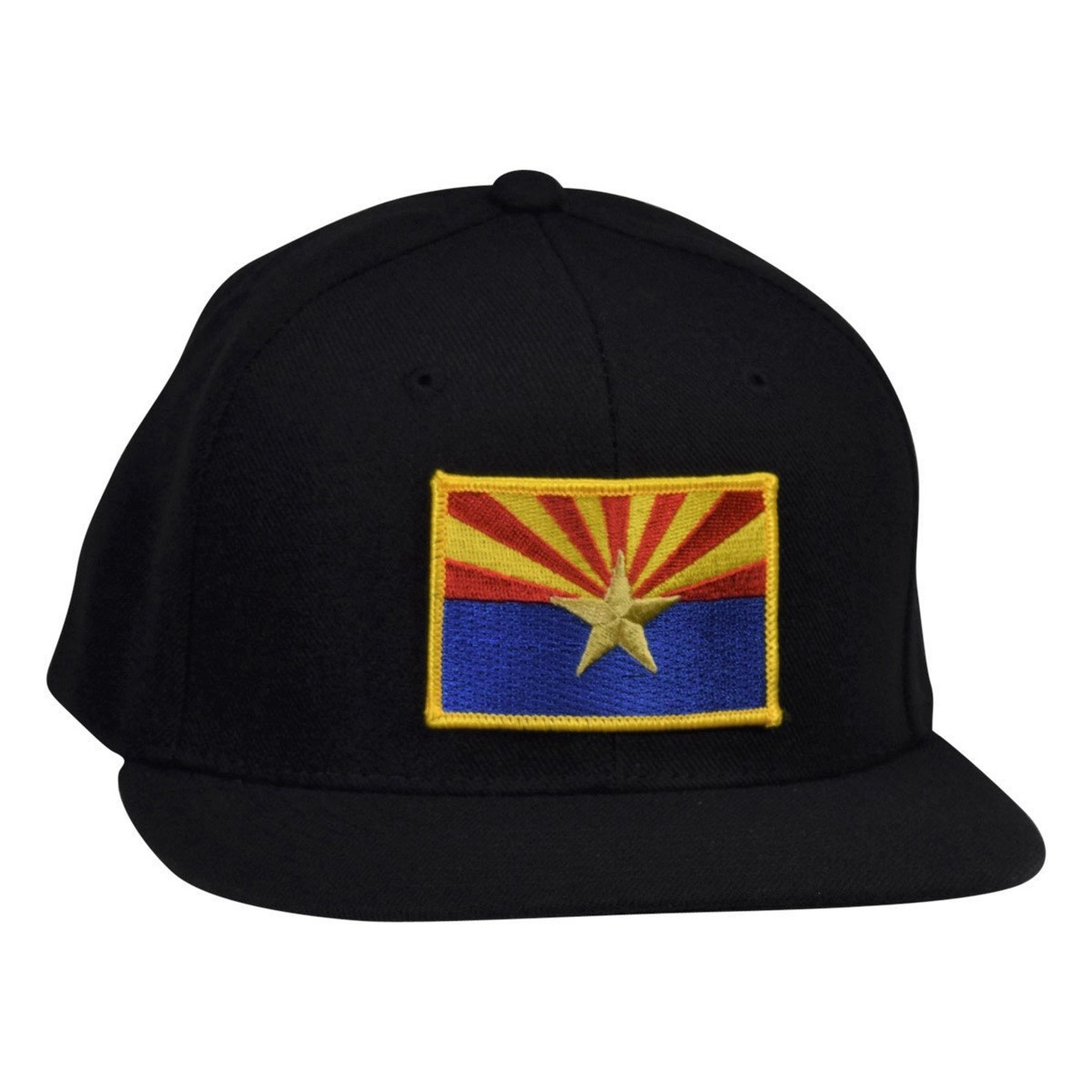 Arizona Flag Snapback Hat Black Snapback Cap AZ Patch - Etsy
