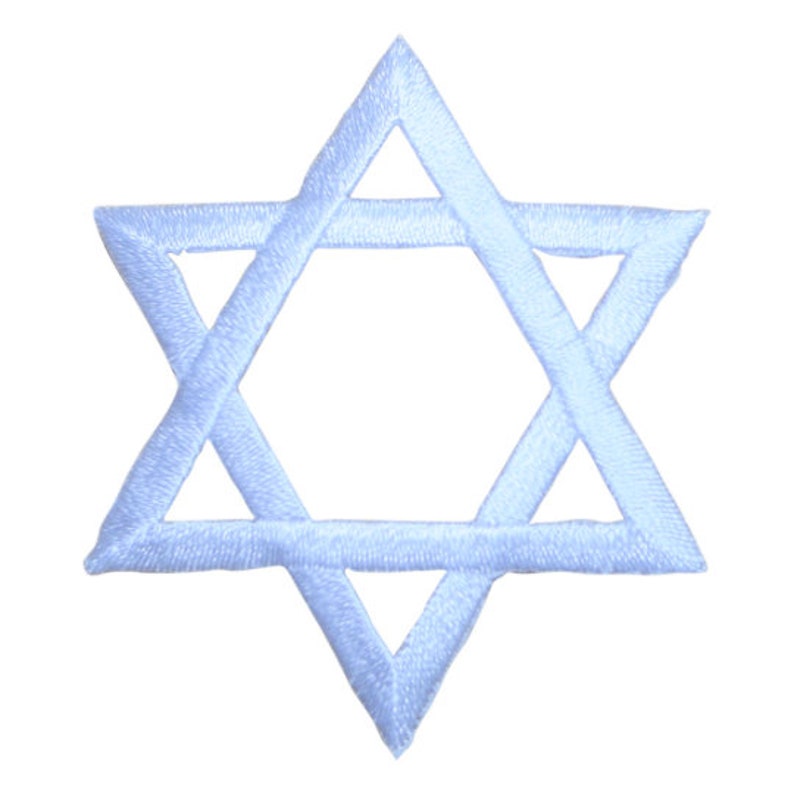 White Star of David Applique Patch Jewish Judaism Hanukkah | Etsy