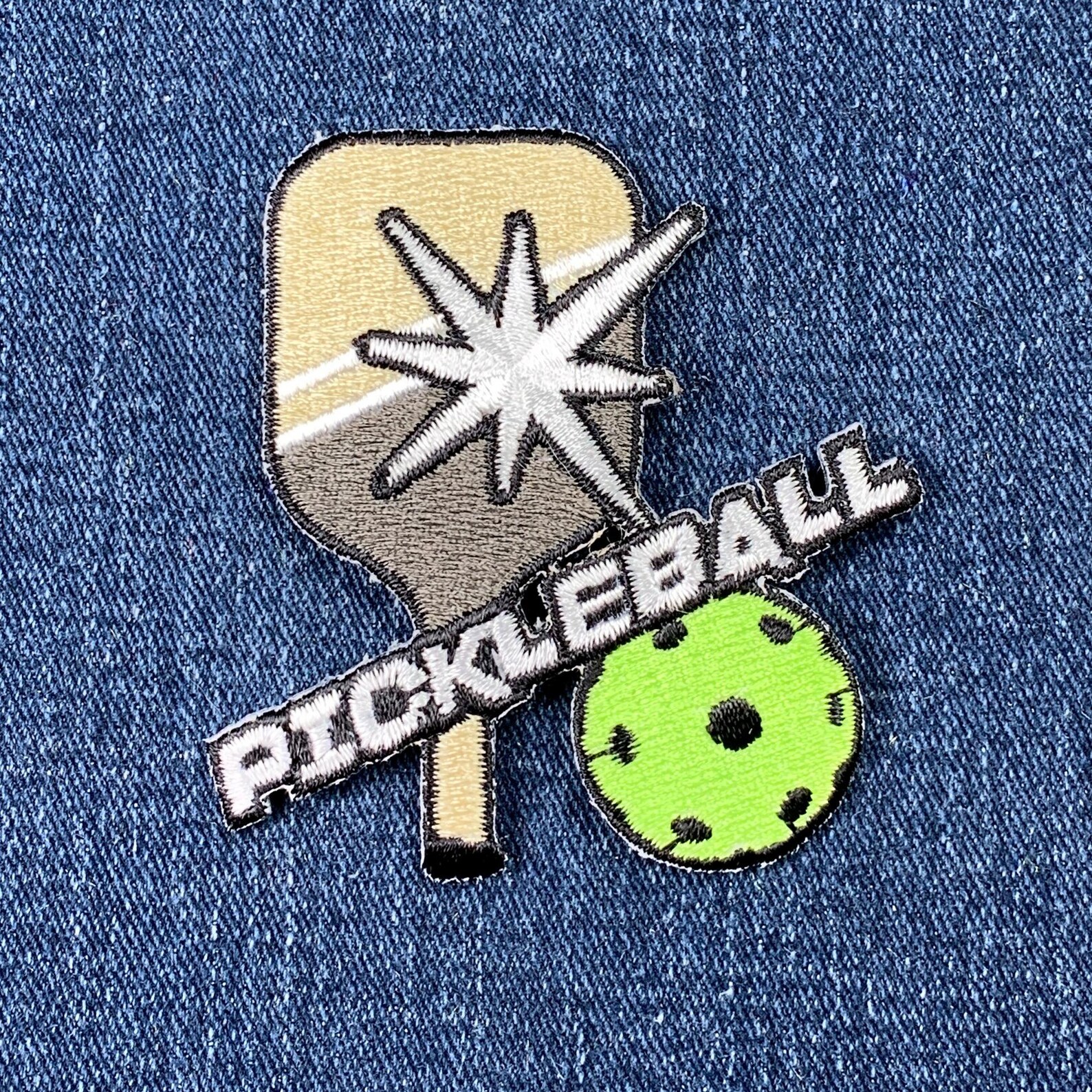 Pickleball Applique Patch - Pickle Ball Sports Badge 3" (iron On) - Etsy