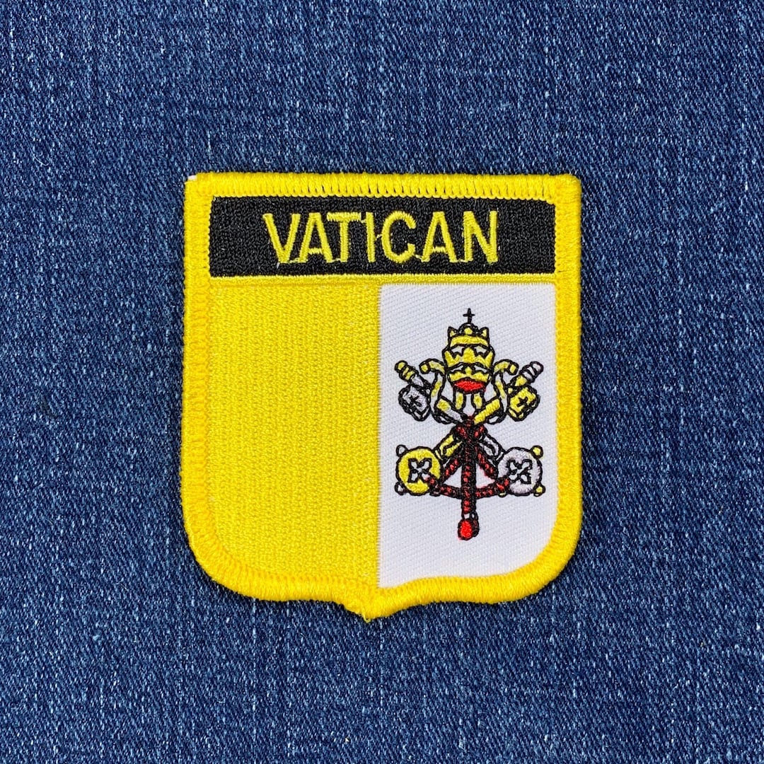 Vatican Patch - Catholic Church Pope Rome Italy Embroidered Badge 2.75 ...