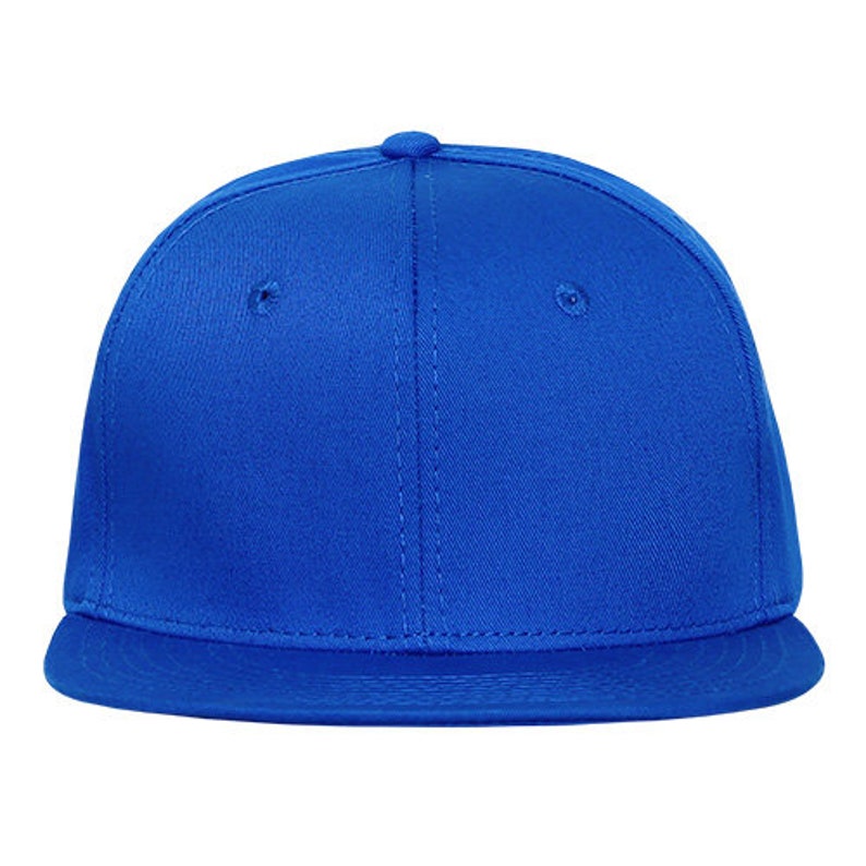 Cotton Snapback Cap Flat Bill Royal Blue decky 361-RYL - Etsy