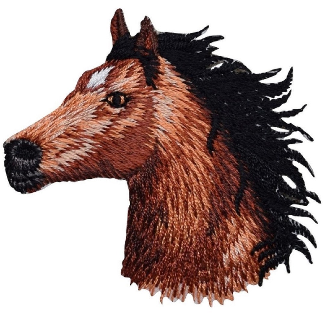 Horse Applique Patch Equestrian, Western Badge 2.25 iron On - Etsy