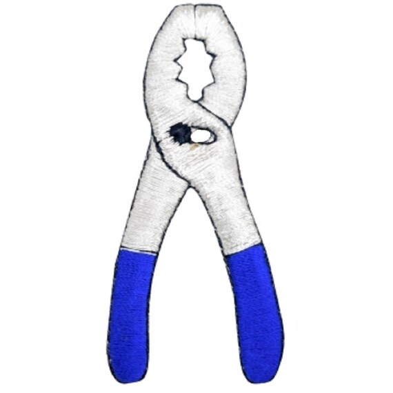 Pliers Applique Patch Mechanic Construction Blue Tool - Etsy