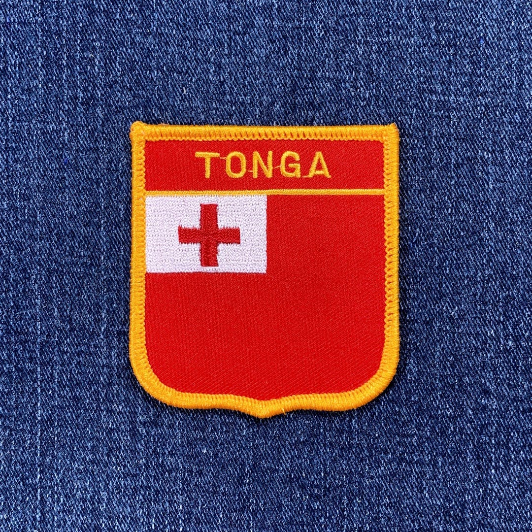 Tonga Patch - Embroidered Flag Shield Badge 2.75" (iron On) - Etsy