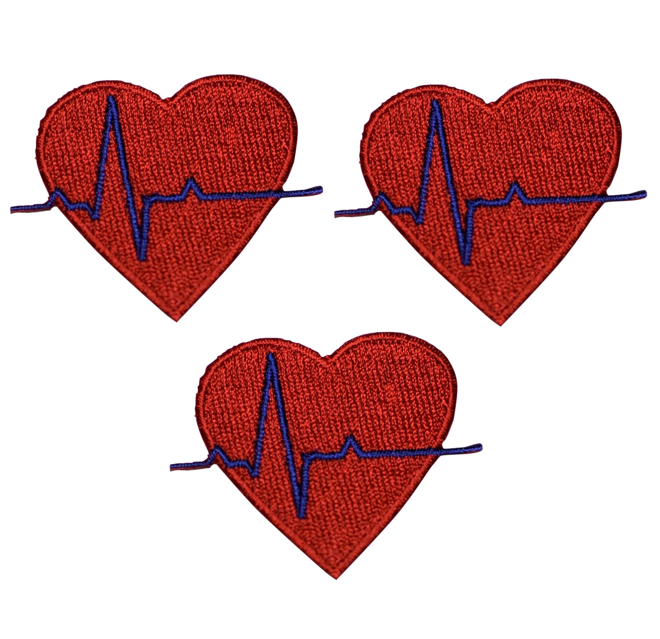 Electrocardiogram EKG Applique Patch Doctor Nurse Heart | Etsy