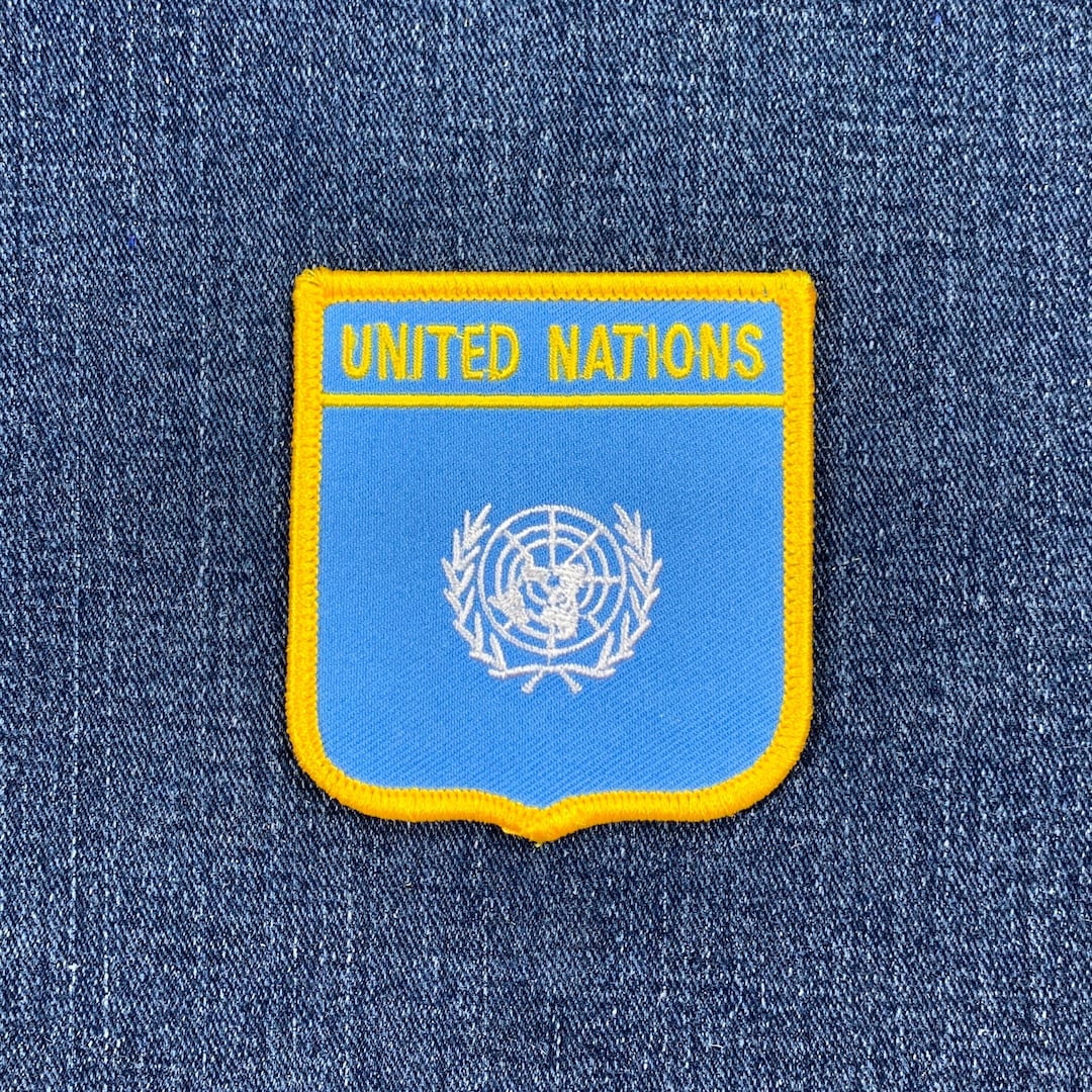 United Nations Patch - Embroidered UN Flag Shield Badge 2.75" (iron On ...
