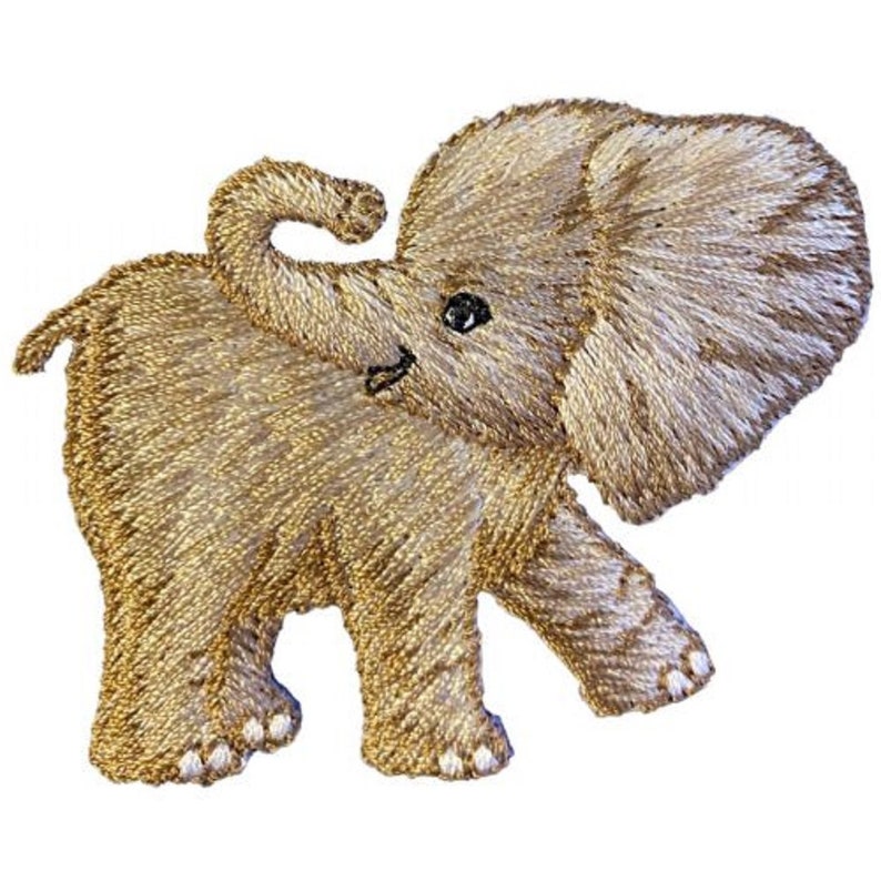 Brown Elephant Applique Patch Baby Animal Zookeeper Badge - Etsy