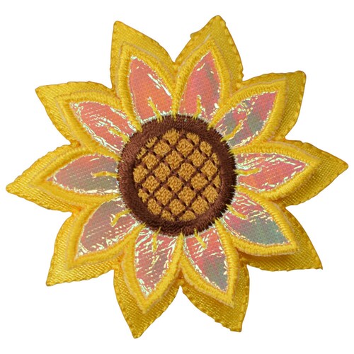 Peace Sign Sunflower Applique Patch Flower Bloom Badge - Etsy