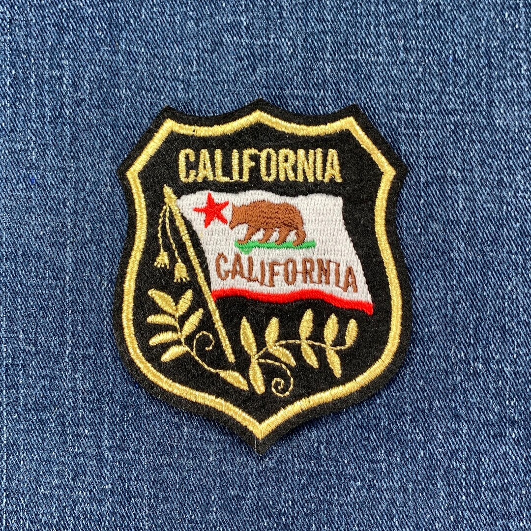 California Patch - Embroidered Flag Shield Badge 3-3/8" (iron On) - Etsy