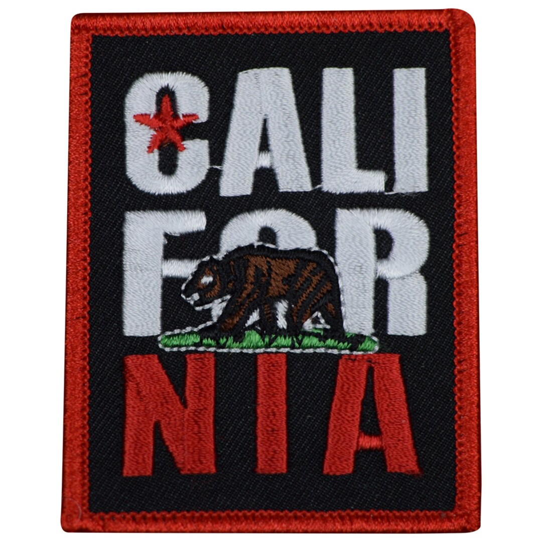 California Patch - Grizzly Bear, CA Badge 2-15/16" (iron On) - Etsy