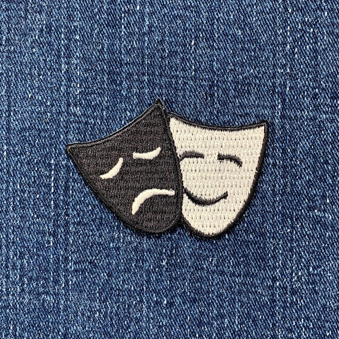 Comedy & Tragedy Applique Patch - Drama Theater Performing Arts ...