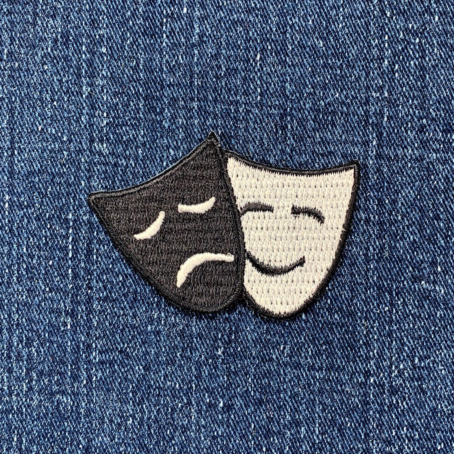 Comedy & Tragedy Applique Patch - Drama Theater Performing Arts ...