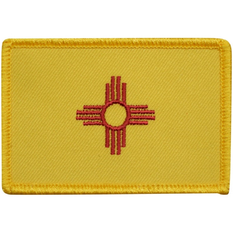 New Mexico Patch State Flag Santa Fe Albuquerque - Etsy