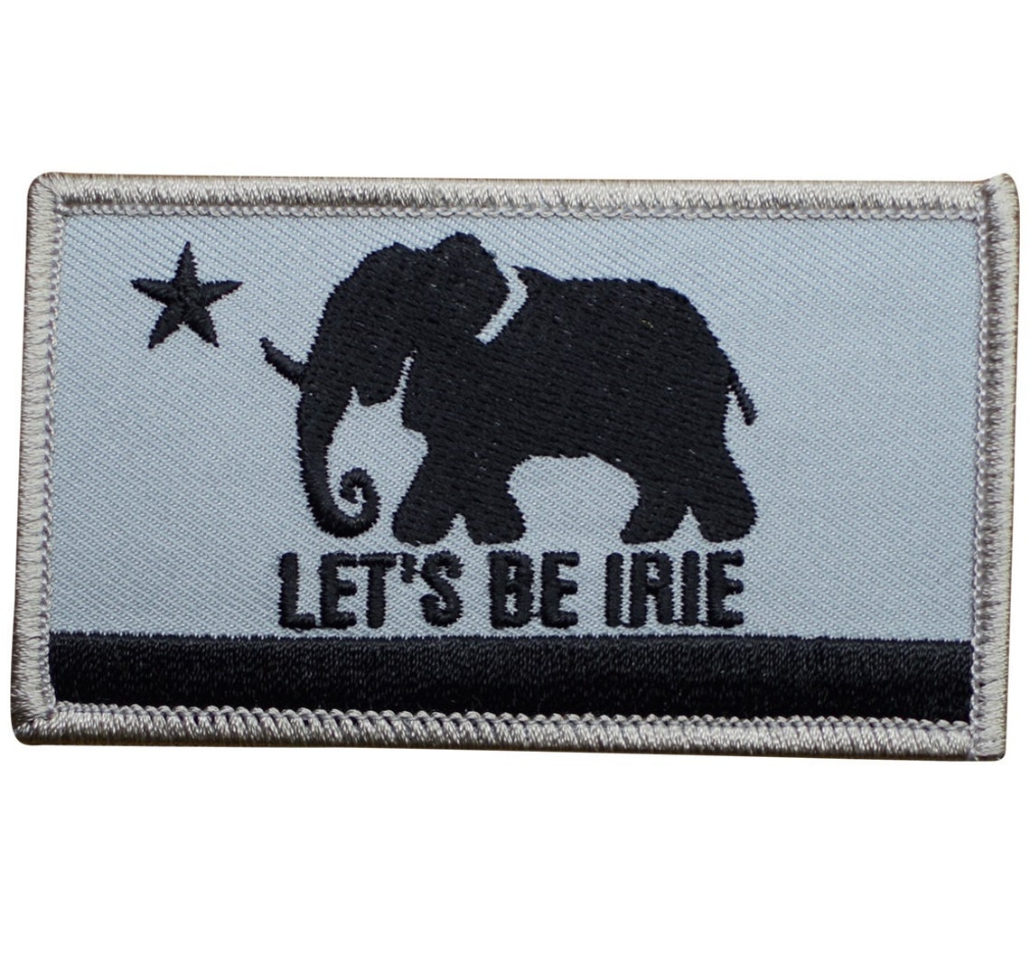 LET'S BE IRIE Patch California Flag Style Reggae | Etsy
