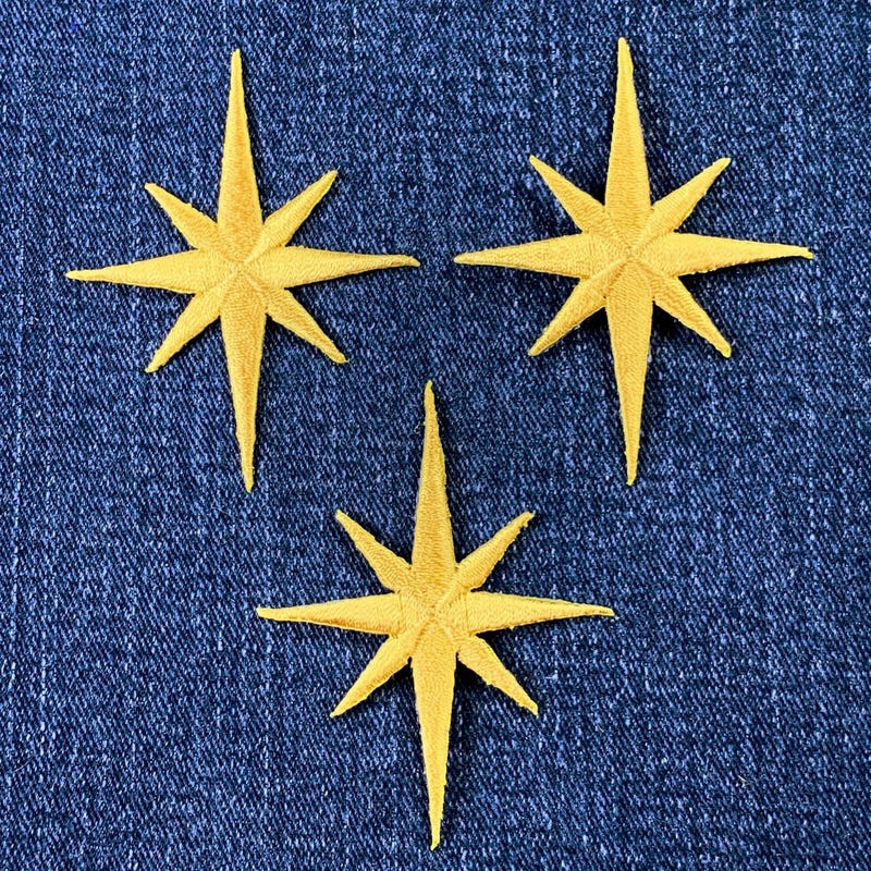 Embroidery 5 Star Badge - Etsy