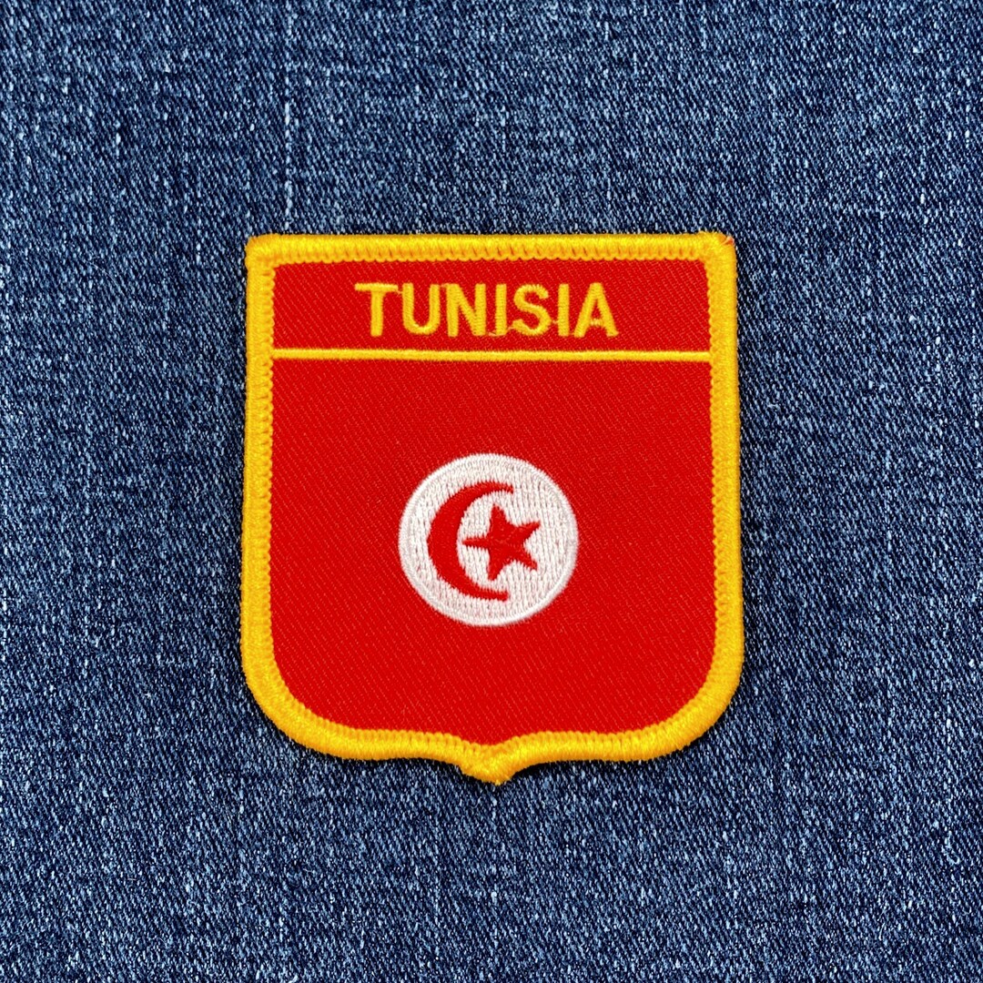 Tunisia Patch - Embroidered Flag Shield Badge 2.75" (iron or Sew On) - Etsy