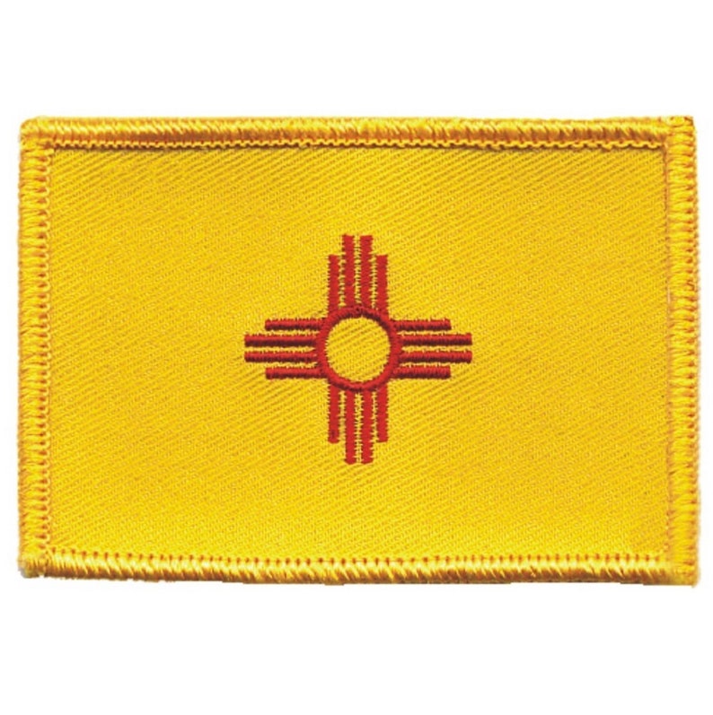 New Mexico Patch State Flag Santa Fe Albuquerque | Etsy