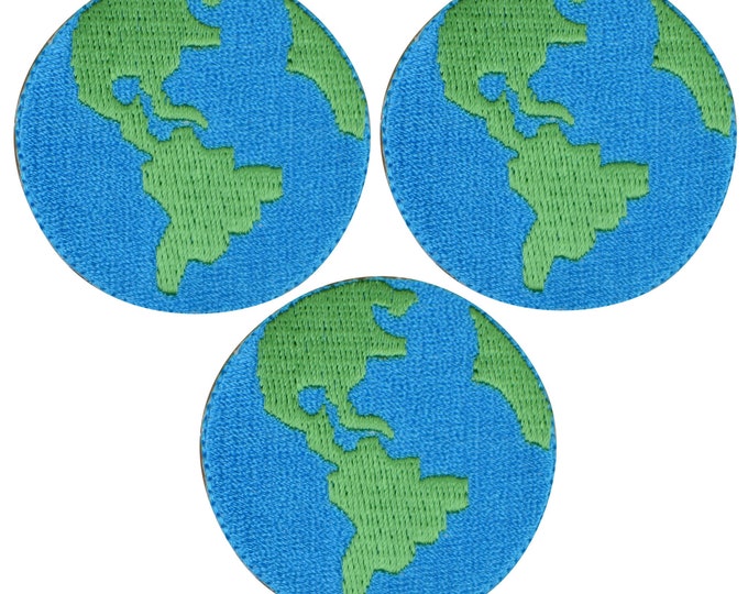 Astronaut Space Hugging Earth Embroidery Patch - Iron On, Sew On ...