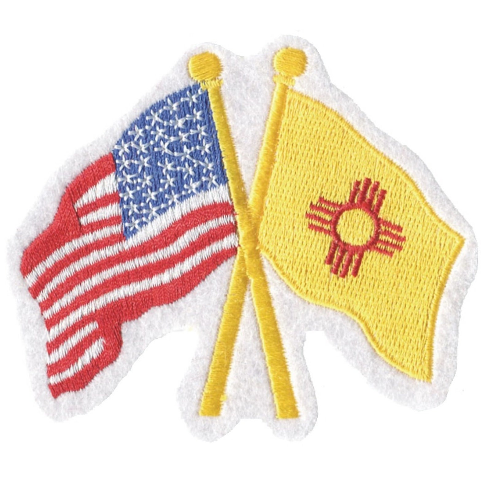 New Mexico Patch USA & NM Flags Unites States of America | Etsy