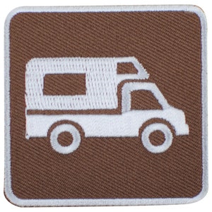 Truck Camper Patch: RV Camping Badge (2" Iron On) - Etsy