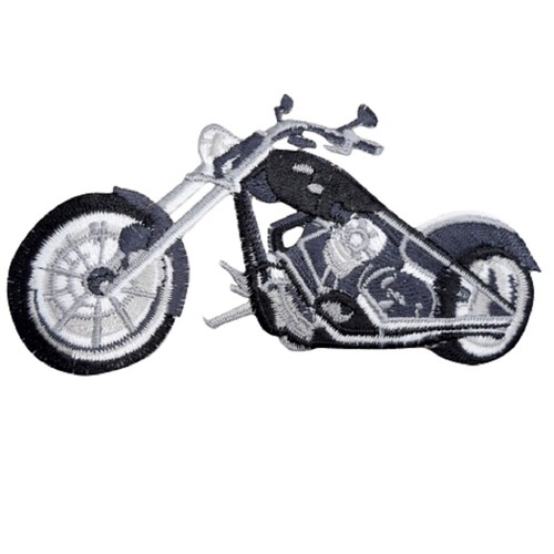 Motorcycle Applique Patch Chopper Cruiser Biker Badge - Etsy