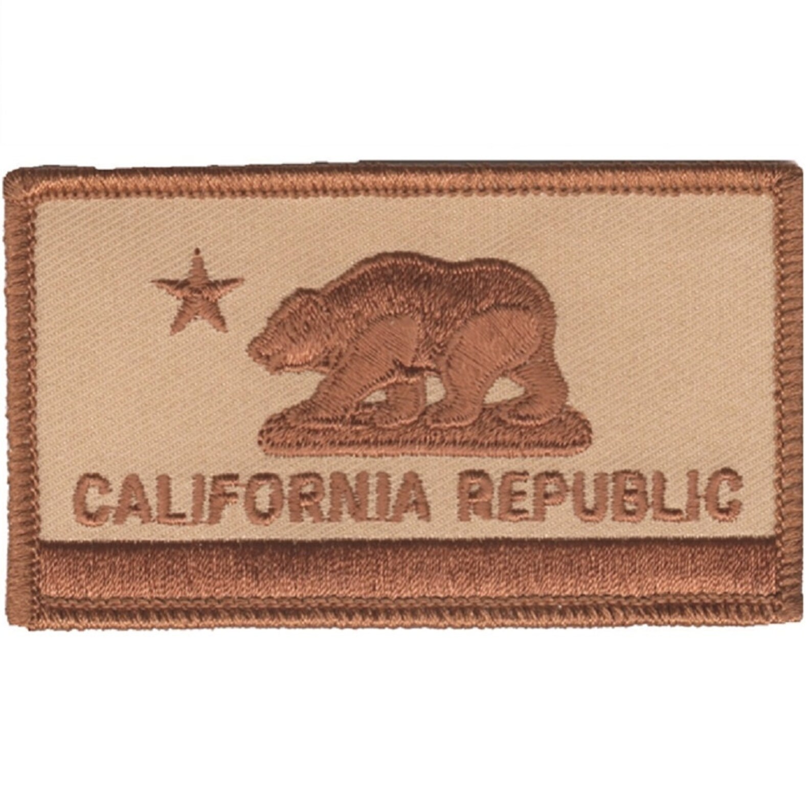 California Patch Grizzly Bear CA Republic Flag Badge | Etsy