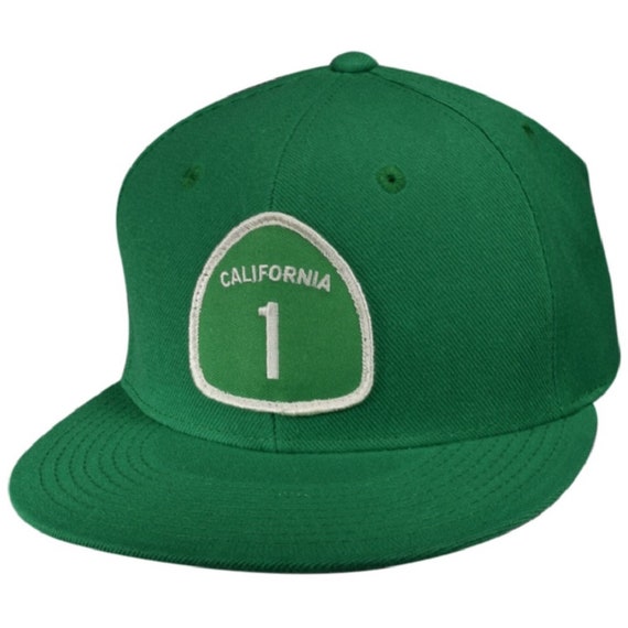 California Highway 1 Cap Kelly Green CA Hwy One Snapback Hat - Etsy ...
