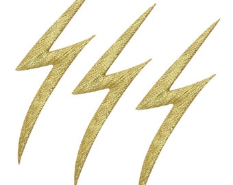 Iron on Lightning Bolt - Etsy