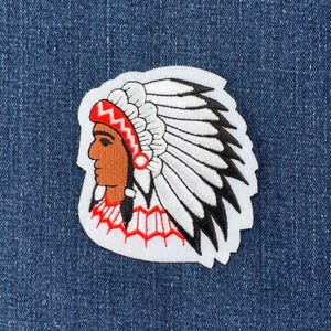 Native American Indian Applique Patch - Headdress Badge 3.25" (iron On ...