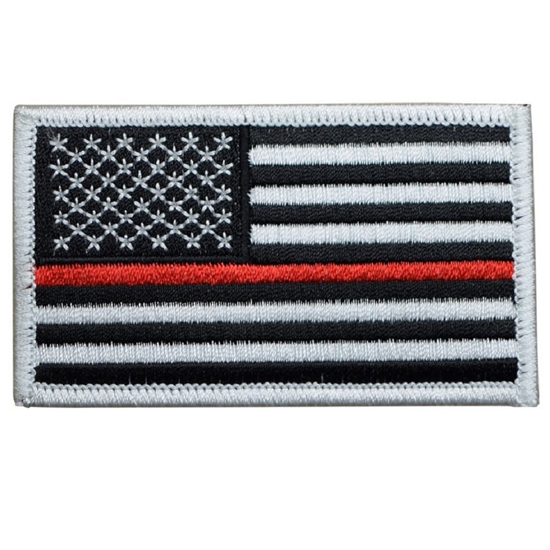 Thin Red Line Patch First Responder Firefighters EMT - Etsy