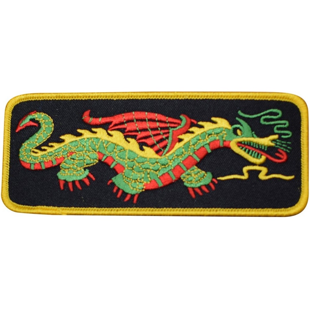 Large Dragon Patch - Facing Right, Power Strength Good Luck 5-5/16 ...