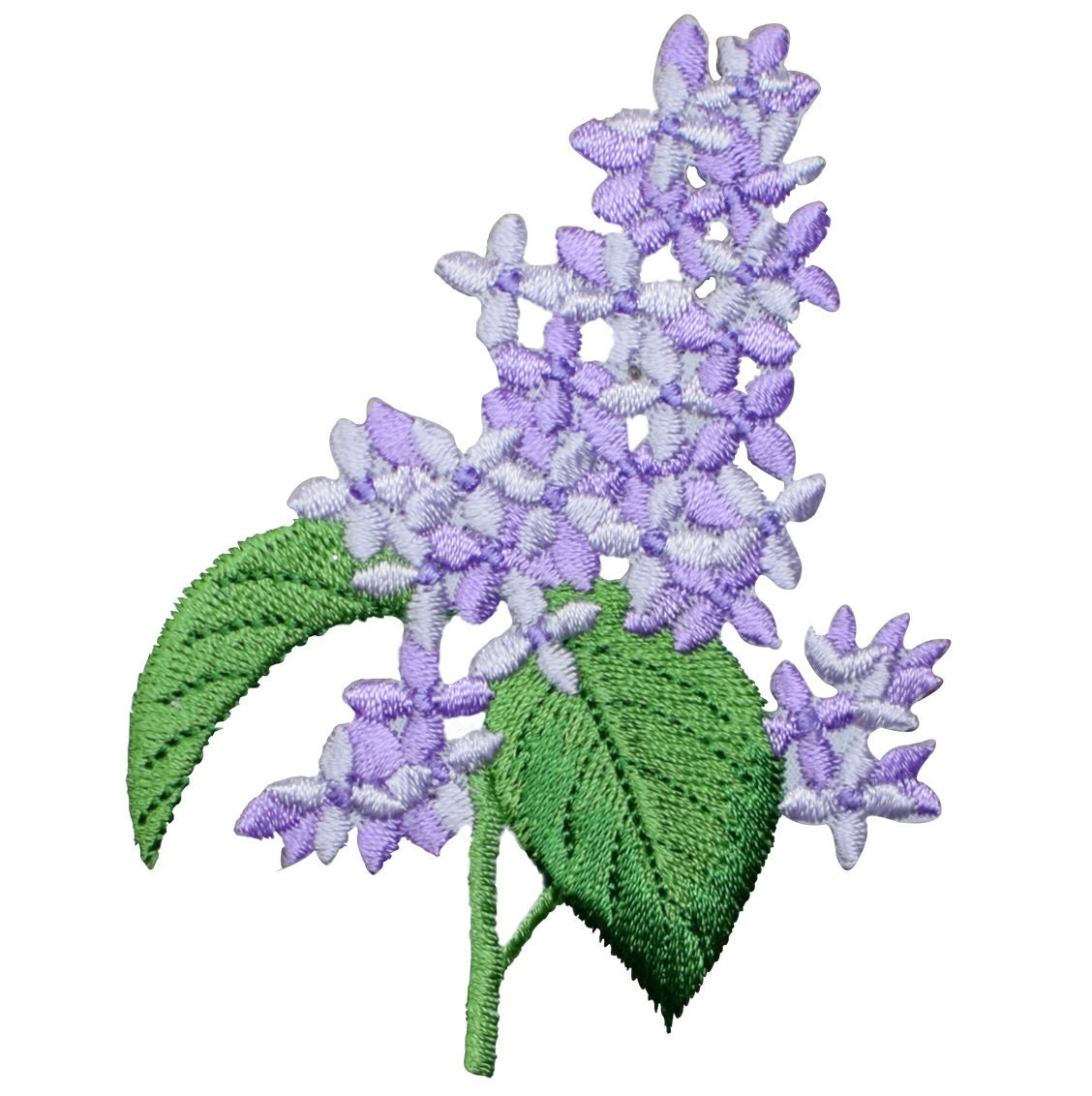 Lilac Applique Patch - Flower Gardening Spring Embroidered Badge 3.25 ...