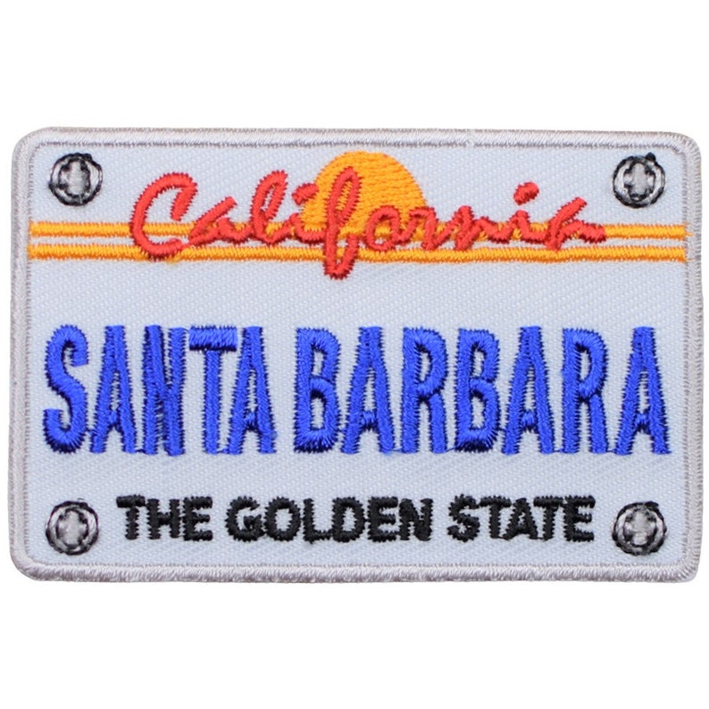 Santa Barbara Patch California License Plate Badge - Etsy