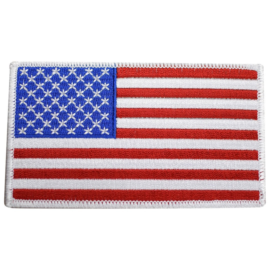Large American Flag Patch - United States of America, USA 4-7/8" (iron ...