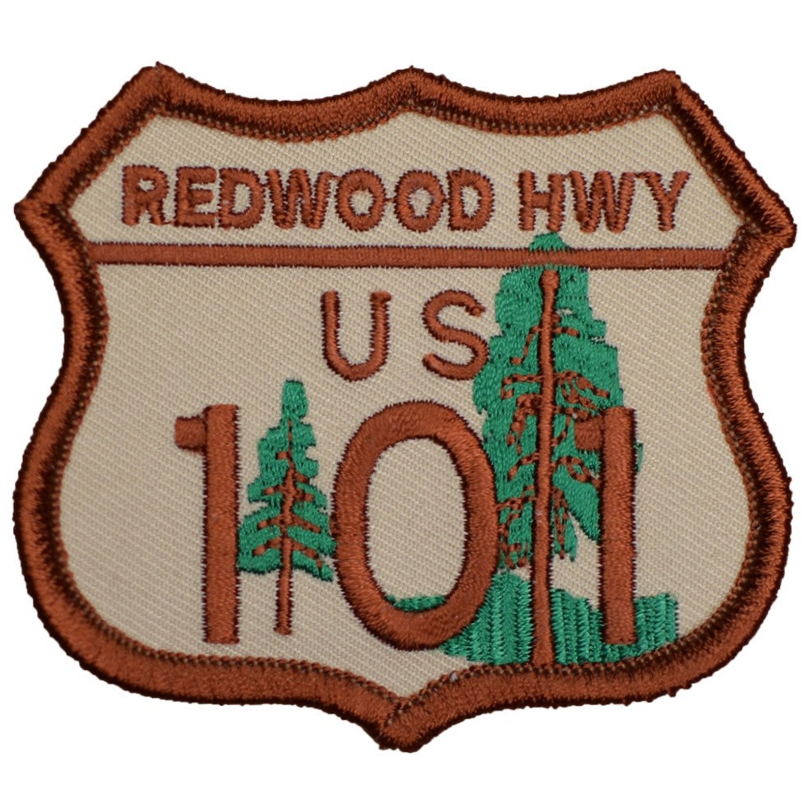 Highway 101 Patch California CA Redwoods Sequoia Badge - Etsy