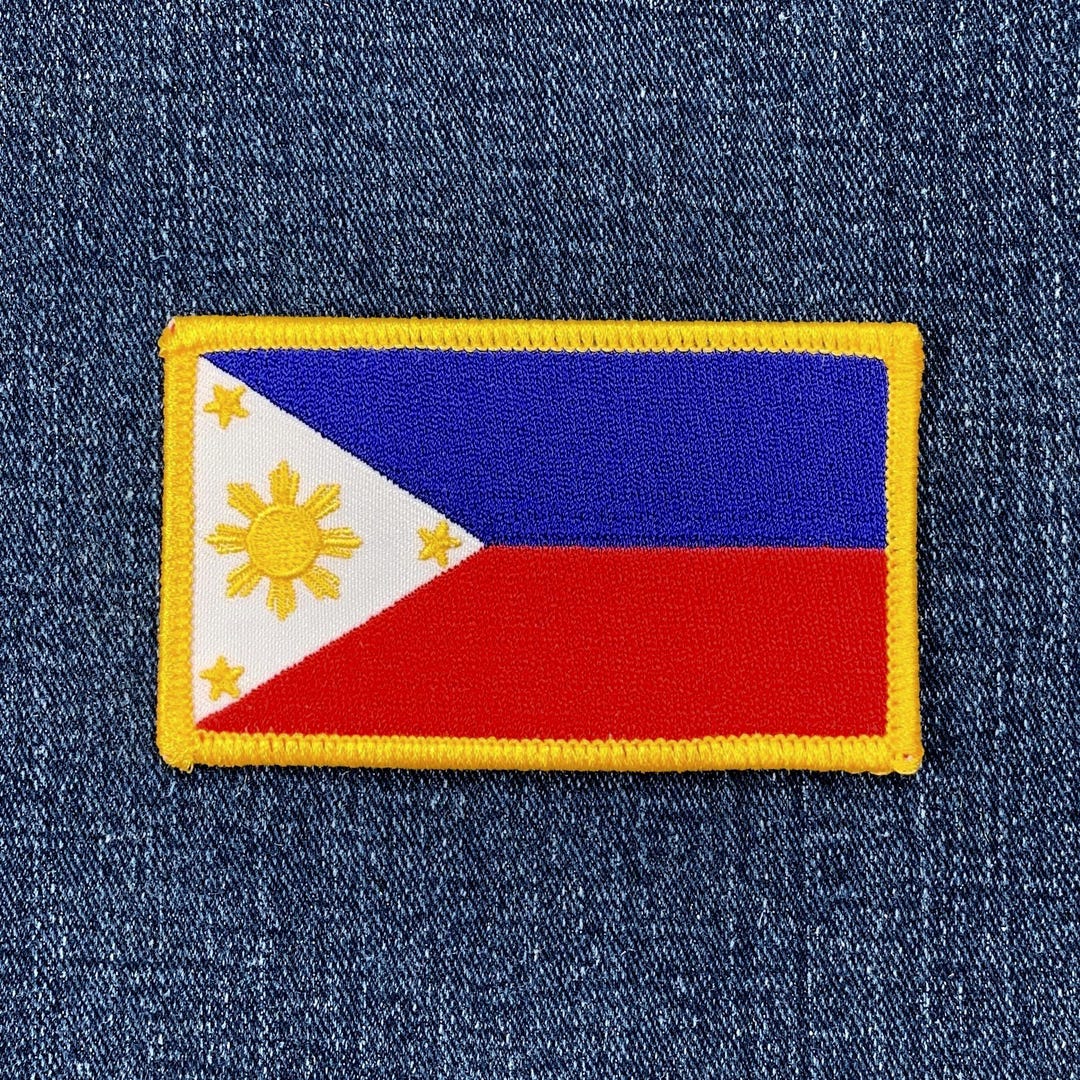 Philippines Flag Patch - Embroidered Filipino Badge 3-3/8" (iron On) - Etsy