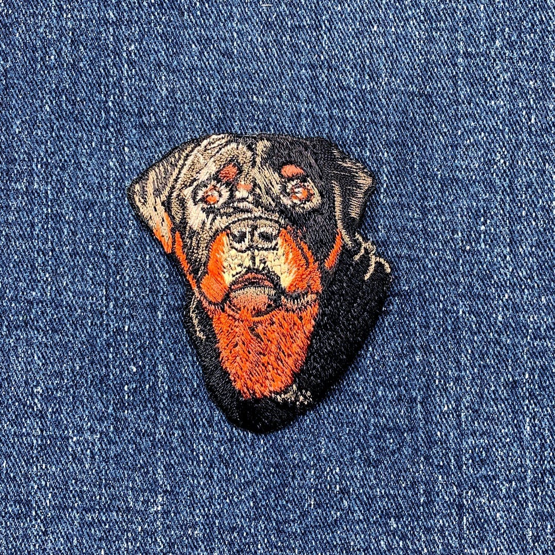 Rottweiler Applique Patch - Dog Embroidered Animal Badge 2.5" (iron or ...