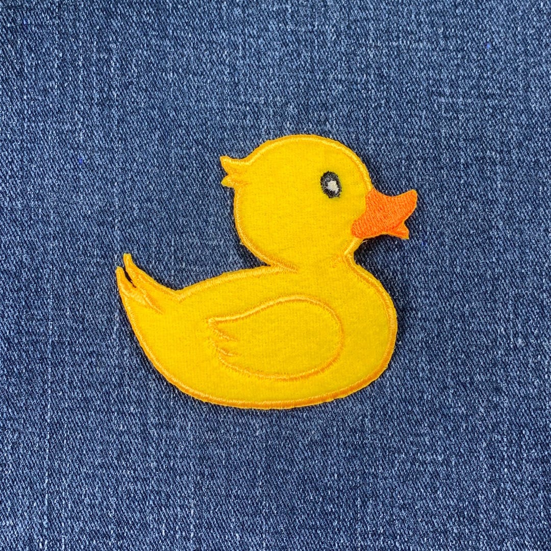 Yellow Rubber Ducky Applique Patch - Duckie Duck Facing Right Badge 3" (iron On) - Etsy