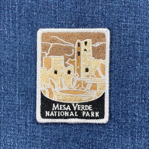 Mesa Verde National Park Patch - Montezuma, Cortez, Colorado 3" (iron ...