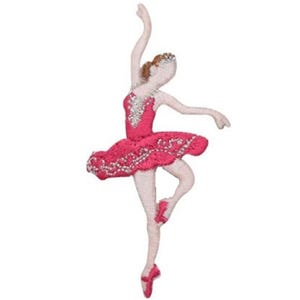Ballerina Applique Patch - Ballet Dancer Performing Arts Embroidered ...