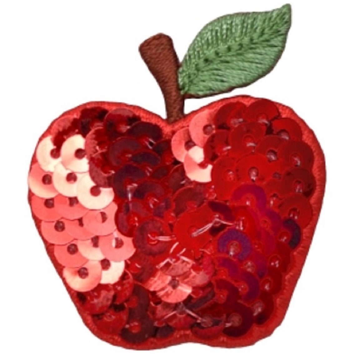 Apple Applique Patch Sequin Fruit Food Badge 1.75 | Etsy